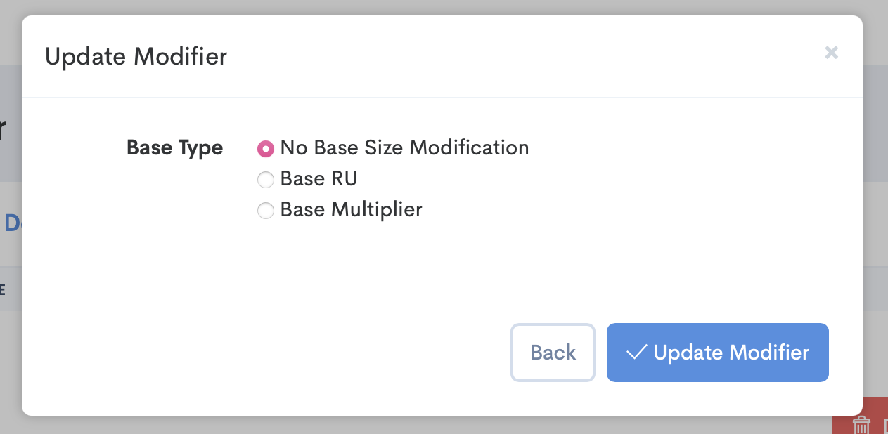 BUILDING MODIFIER RECIPES